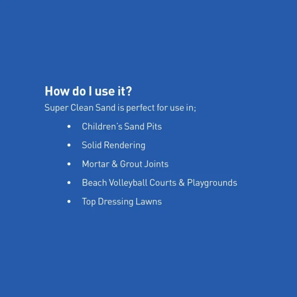 Super Clean Fine Sand 20Kg | Gympie Landscape Supplies